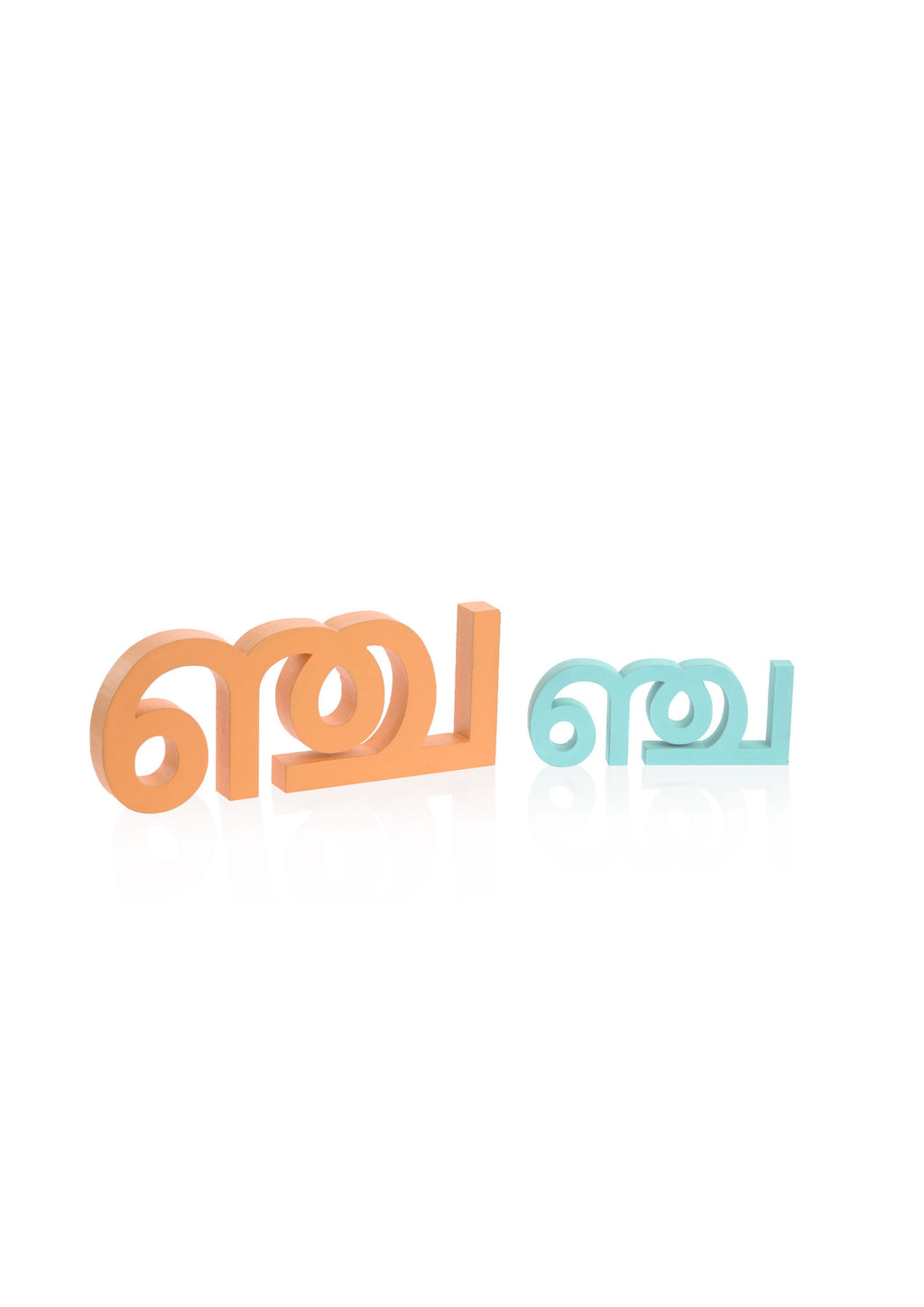 Wooden Letter - Malayalam Inja Typography Product for Bookshelf and ...